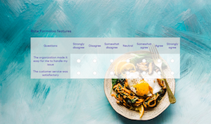 Customer effort score (CES) template | Formaloo