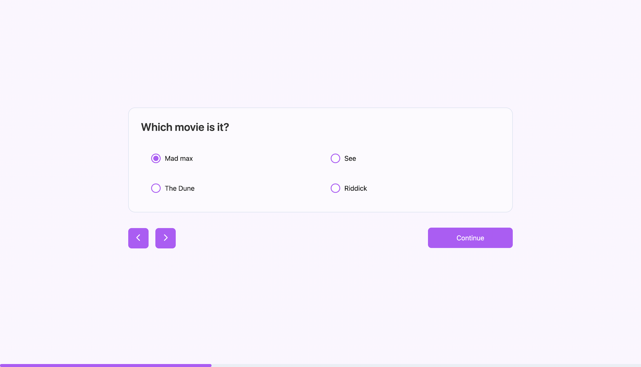 Conditional logic quiz template | Formaloo