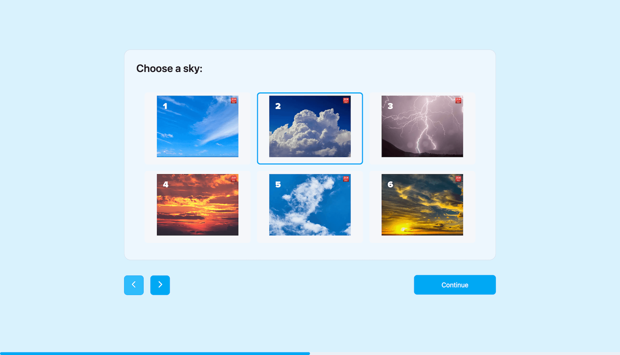 Visual personality test template | Formaloo
