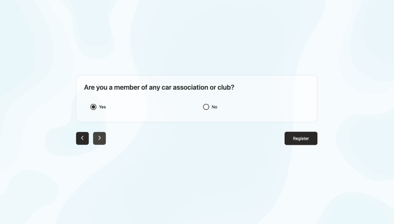 Car show registration form template | Formaloo