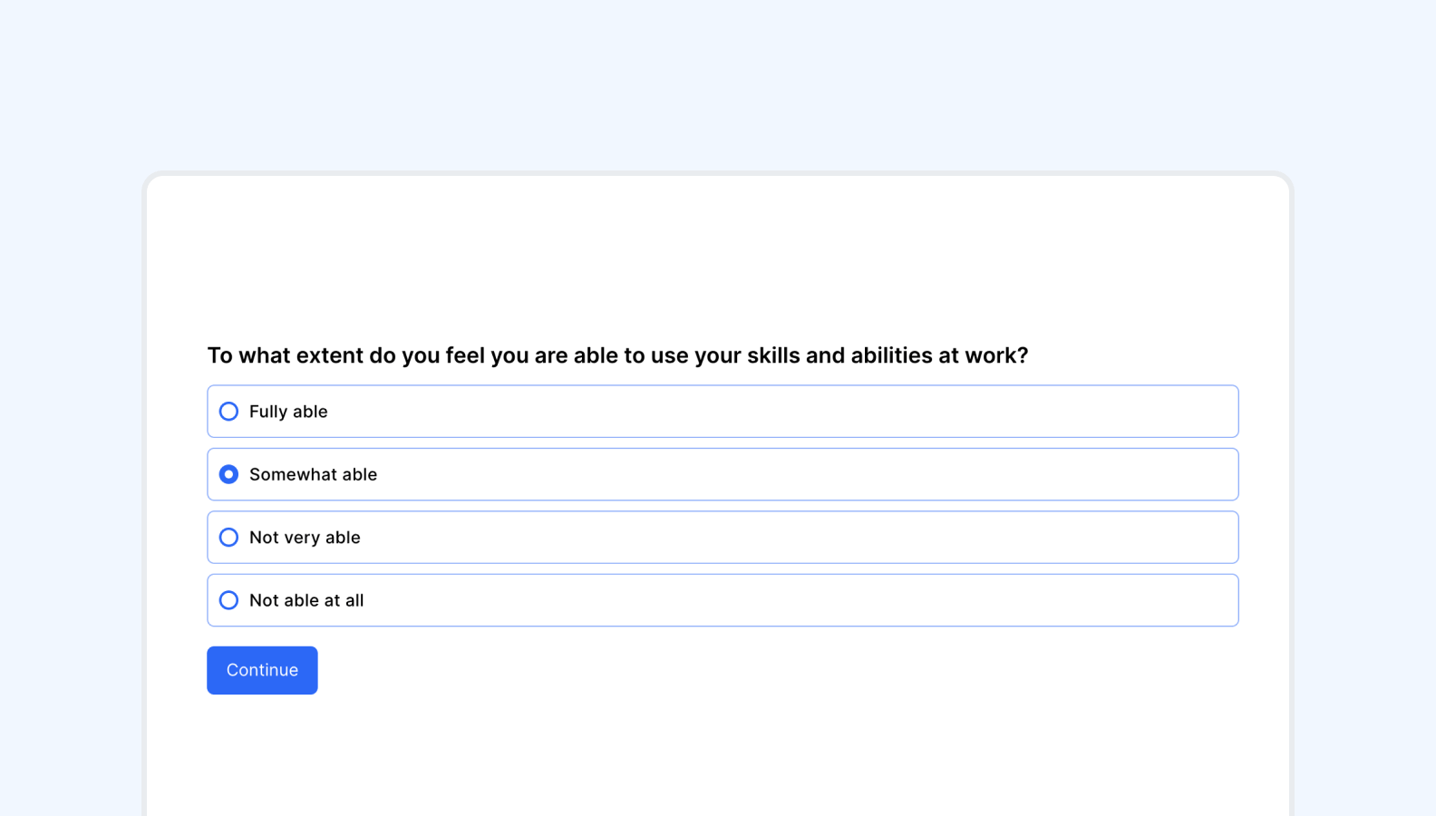 Employee engagement survey template | Formaloo
