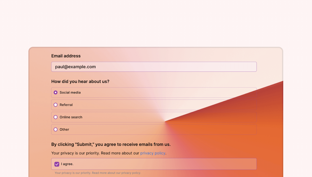 Lead generation form template | Formaloo
