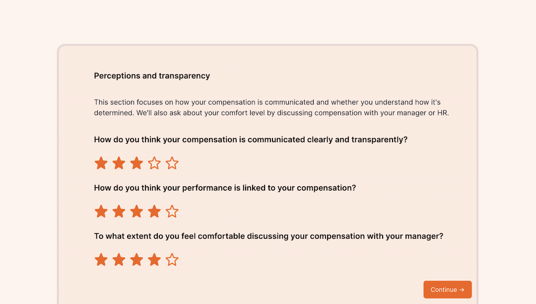 Compensation survey template | Formaloo