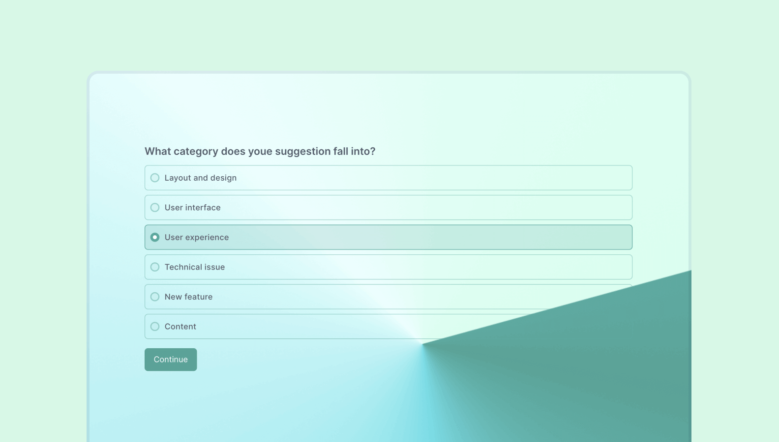 Product feedback survey (SaaS) template | Formaloo