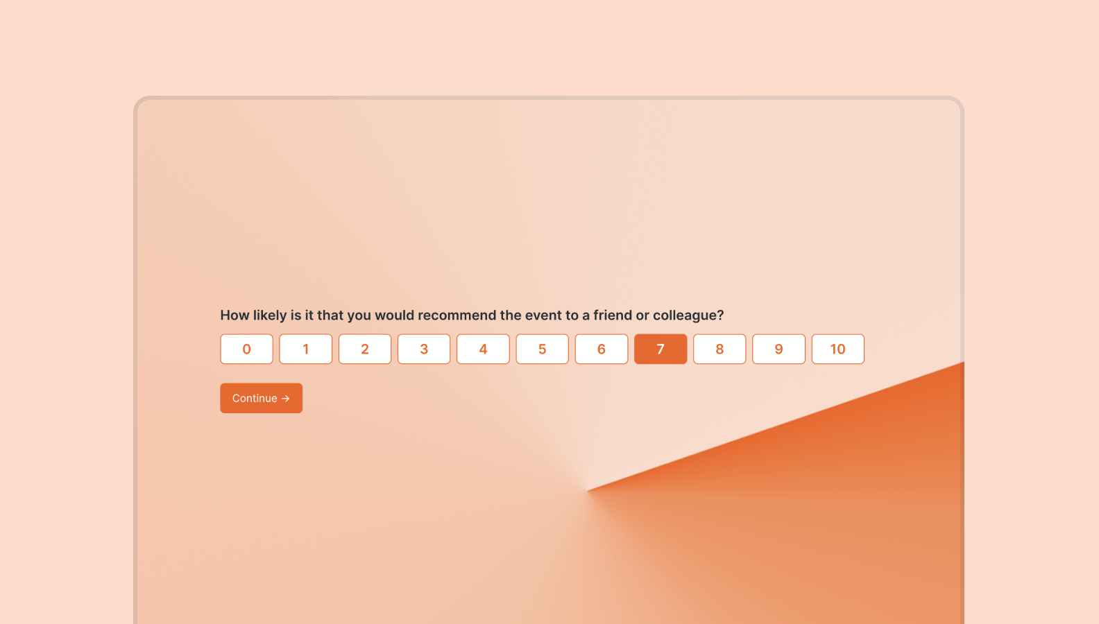 Eventbrite post-event feedback survey template | Formaloo