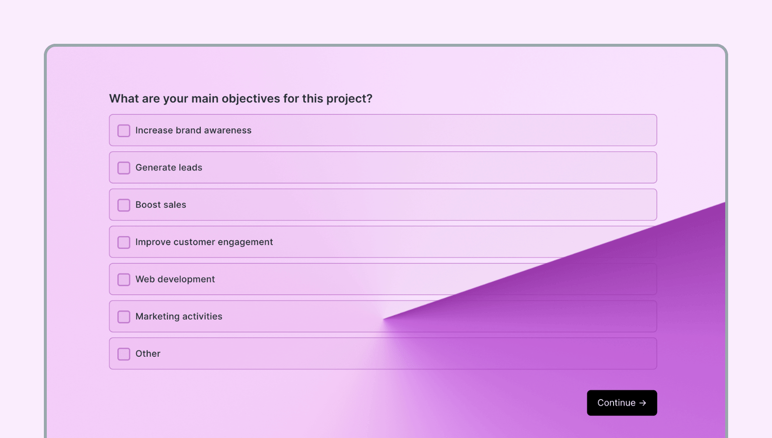 Client onboarding template | Formaloo
