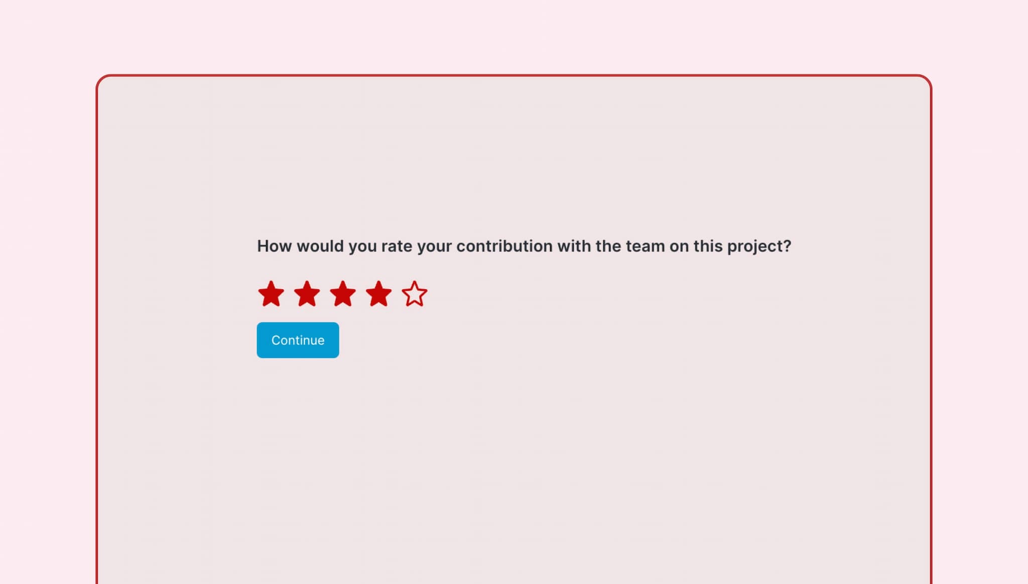 Student self evaluation template | Formaloo