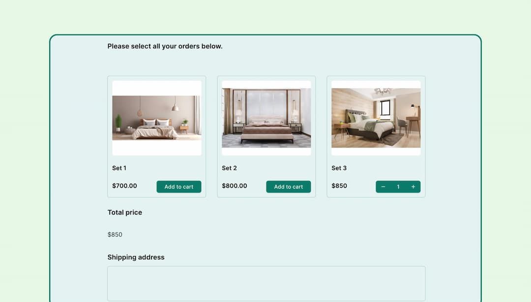 Online pre-order form template | Formaloo